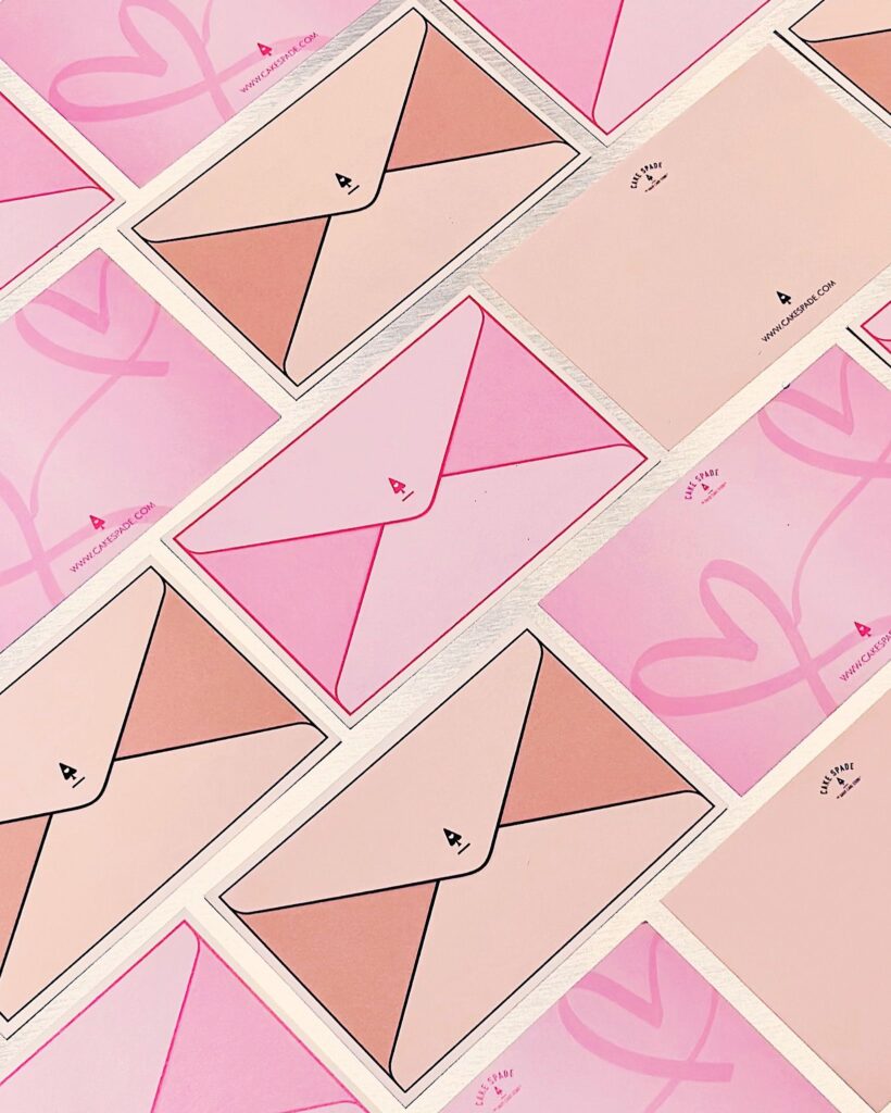 Cake Spade Greeting Card (Pink) | Cake Spade